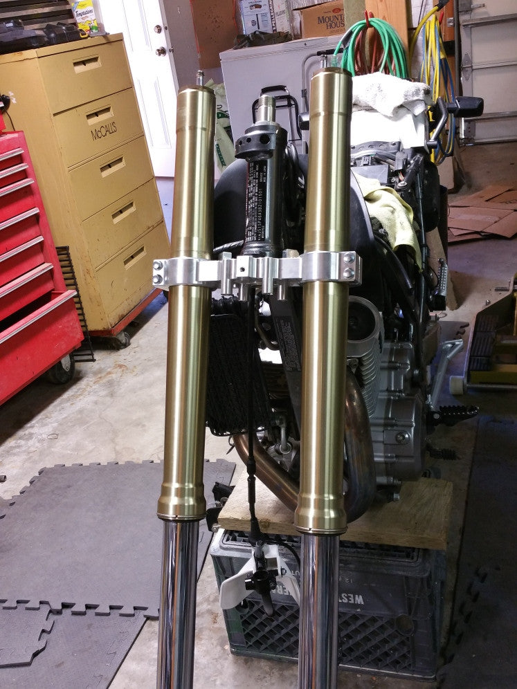 Suzuki DR650 Triple Clamp for RMZ450 USD FORKS – RSW Racing and CNC ...